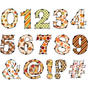 Autumn Fall Clipart Alphabet PNG, Watercolor Alphabet, Transparent PNG ...