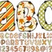Fall Autumn Clipart Alphabet PNG, Watercolor Alphabet, Transparent PNG ...