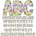 BUNDLE Spring Floral Alphabet PNG, Doodle Alpha, Doodle Flowers, Doodle ...