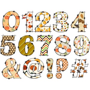 Fall Autumn Clipart Alphabet PNG, Doodle Alphabet, Transparent PNG ...
