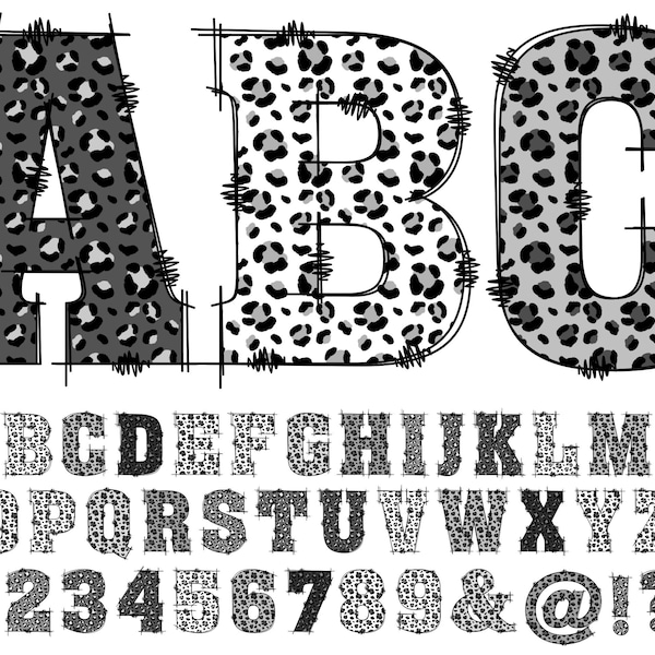 Animal Print Letters - Etsy