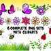 BUNDLE Spring Floral Alphabet PNG, Doodle Alpha, Doodle Flowers, Doodle ...