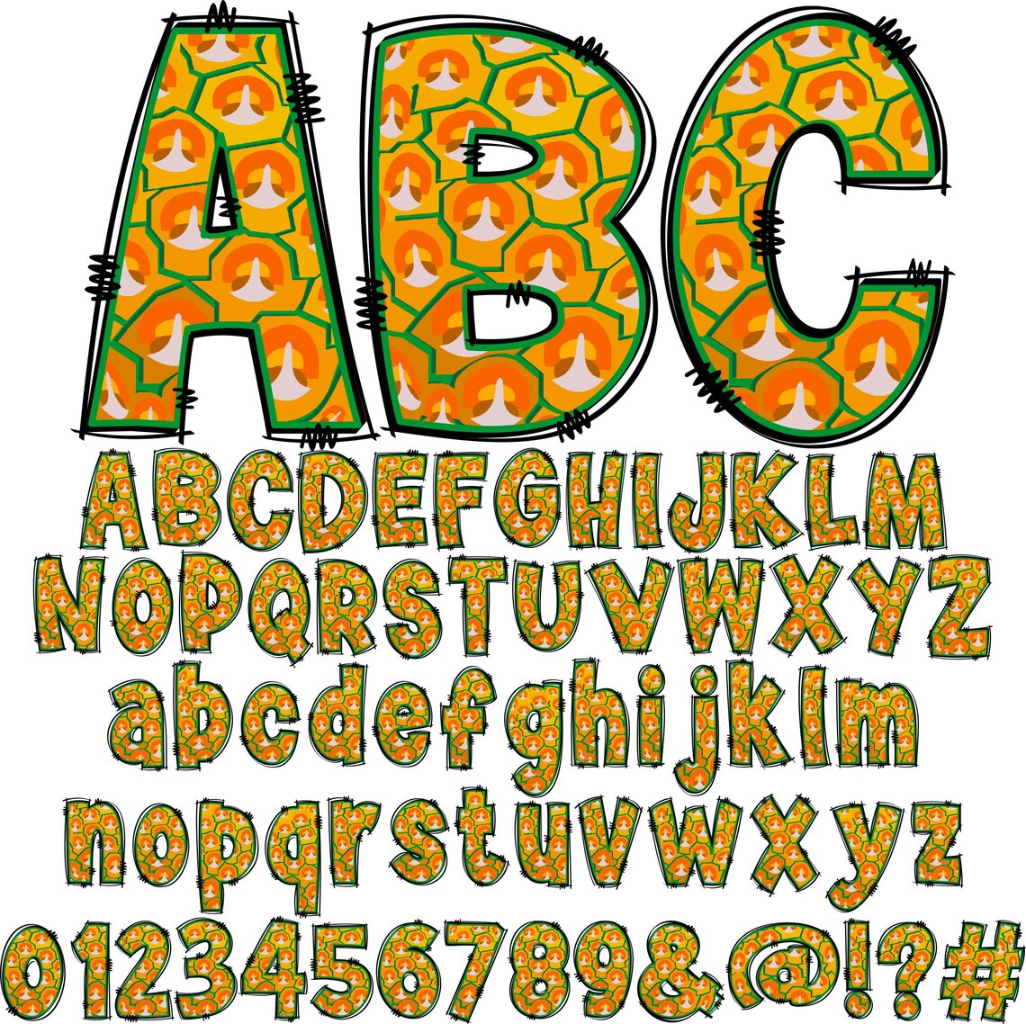 BUNDLE Fruit Alphabet PNG Fruit Letters Fruit Doodle Alpha - Etsy