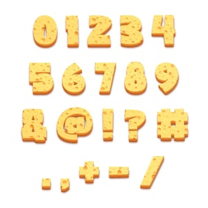 3D Cheese PNG Letters, Transparent Background, Cheese Alphabet Clip Art ...