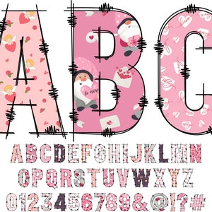 Valentine's Day Letters PNG, Love Letters Clip Art, PNG, Doodle ...