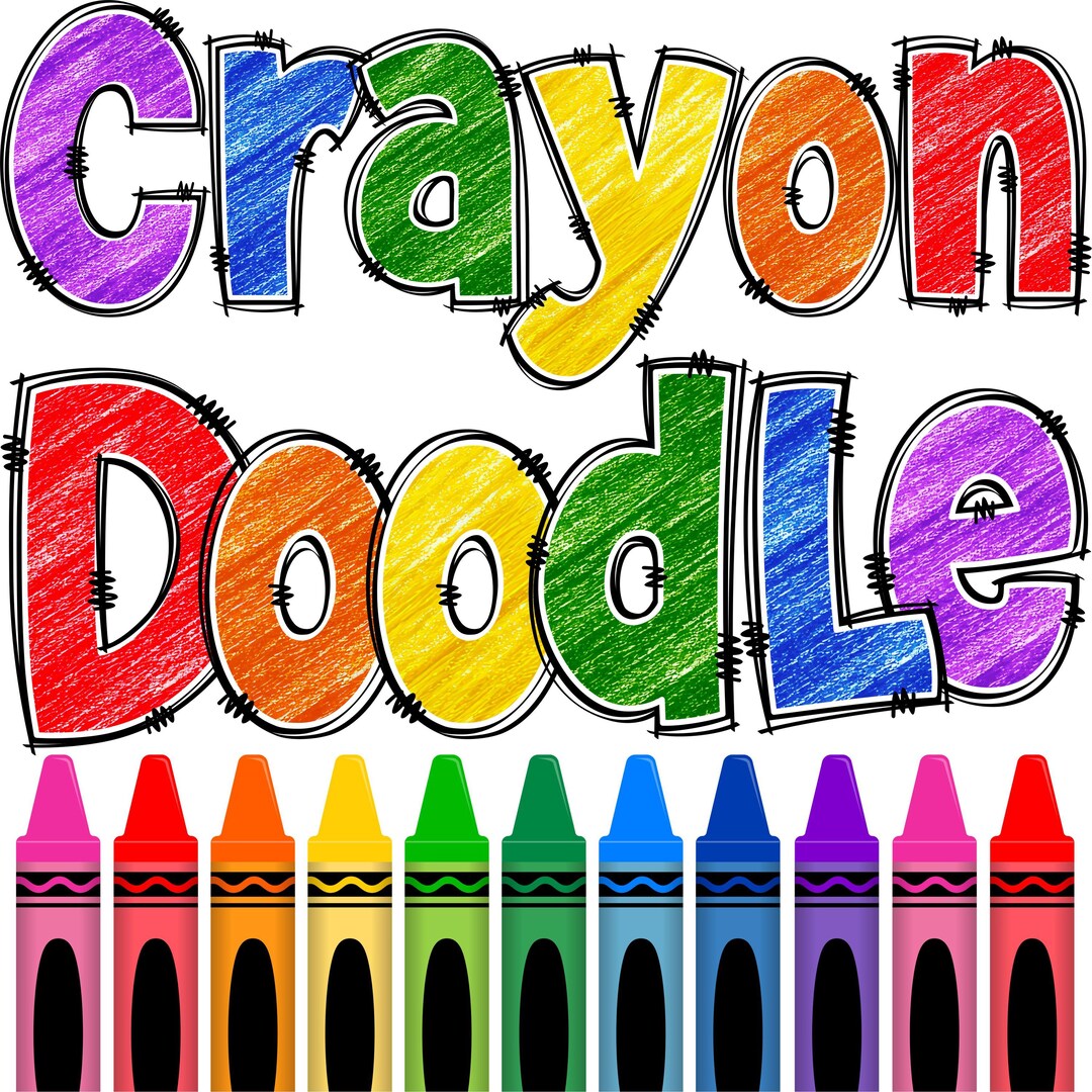Crayon Coloring Letters & Numbers PNG, Alpha Doodle, Doodle Letters ...