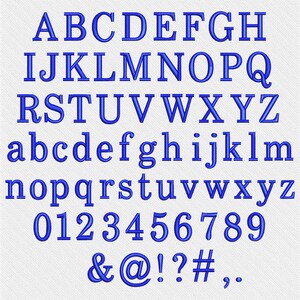 Faux Embroidery Blue Stitch, Alphabet PNG, Faux Stitch Letters, Alpha ...