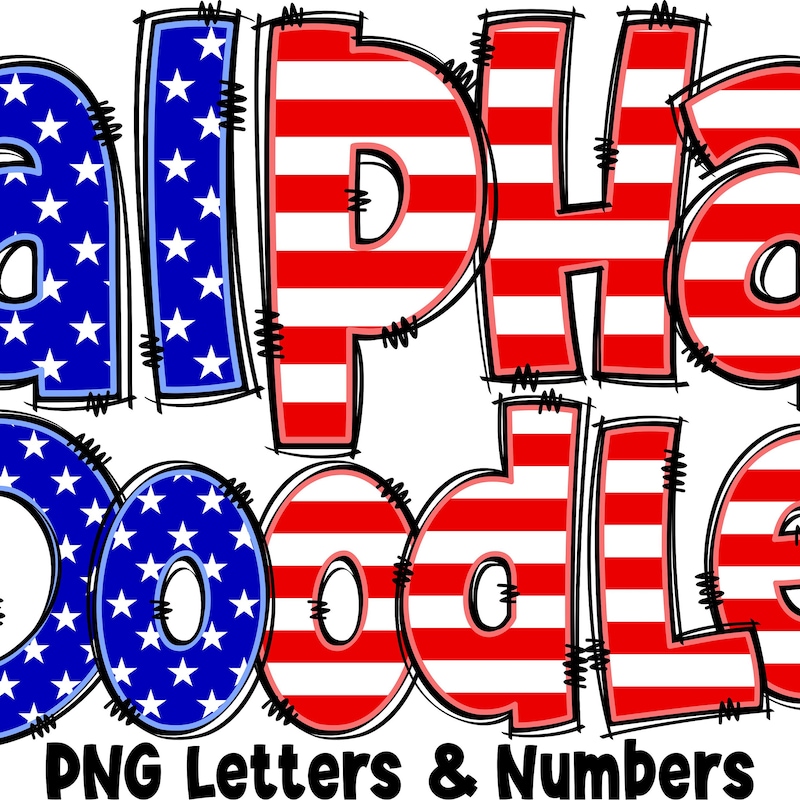 Patriotic Letters - Etsy
