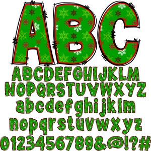 Christmas Alphabet PNG, Merry Christmas, Christmas Letters, Alpha ...