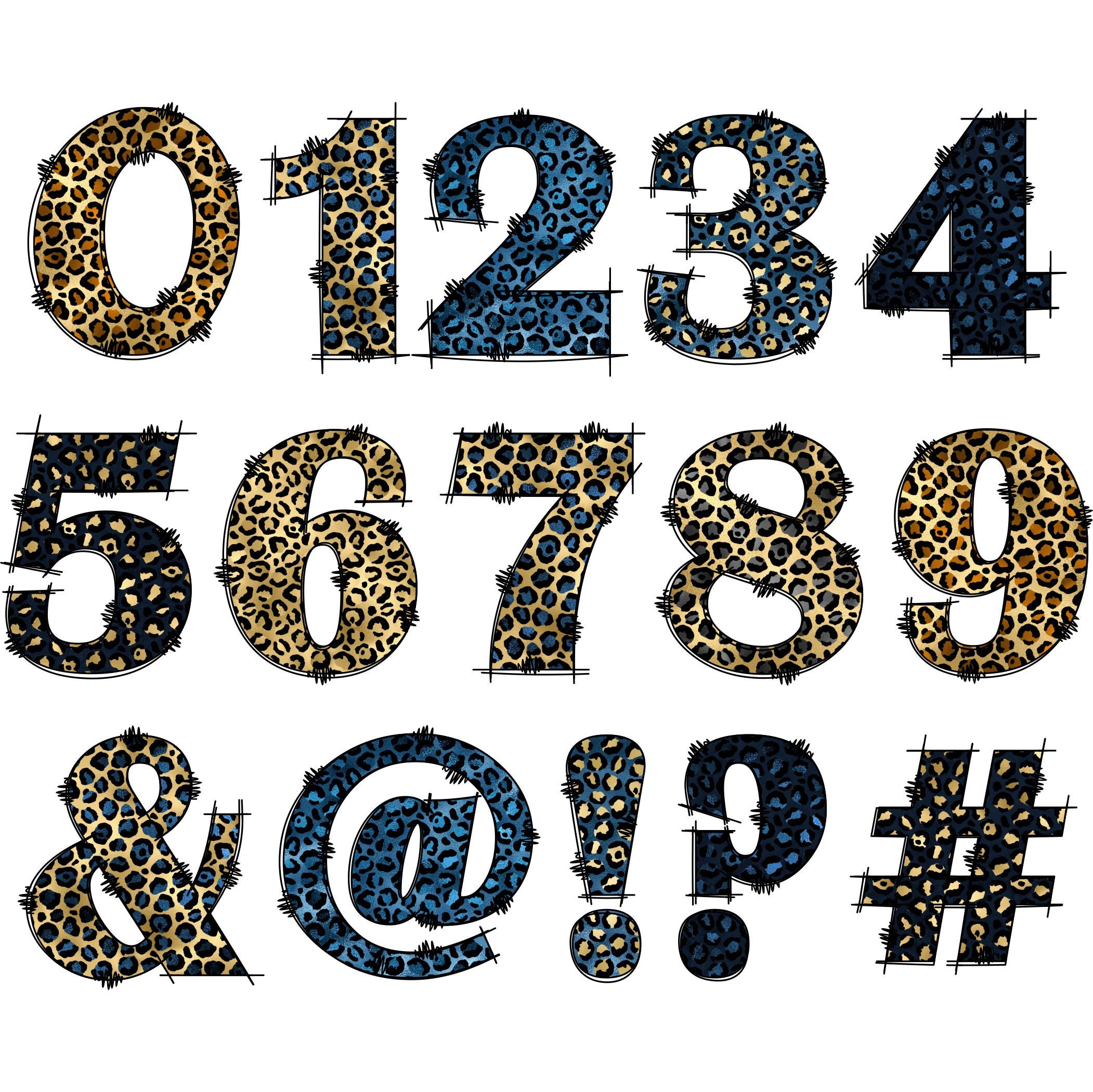 Leopard Print Alphabet PNG, Doodle Clip Art, Transparent PNG, Doodle ...