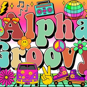 Groovy Alphabet PNG, Retro Boho Letters, Retro Doodle, Groovy Doodle ...