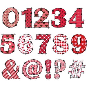 Valentine's Day Letters PNG, Love Alphabet Clip Art, PNG, Doodle ...