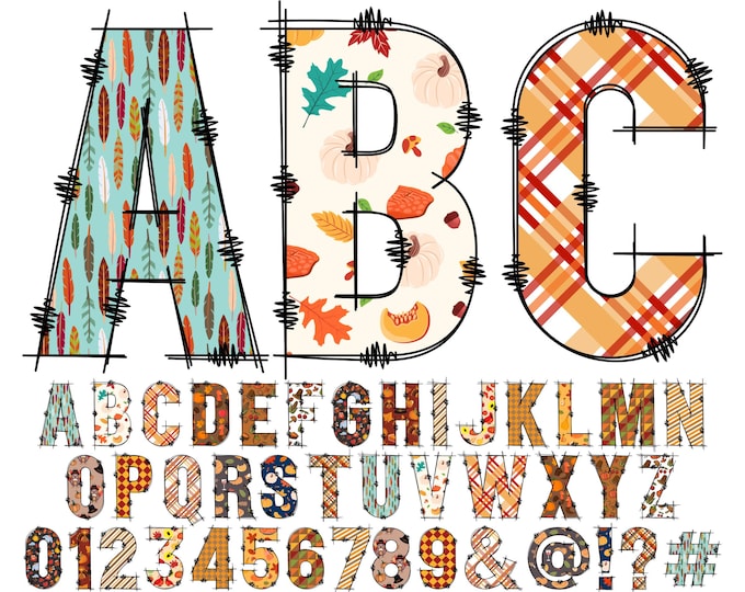 Thanksgiving Letters, Clipart Alphabet PNG, Thanksgiving Clipart ...