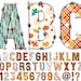 Thanksgiving Clipart Alphabet PNG, Watercolor Alphabet, PNG, Doodle ...