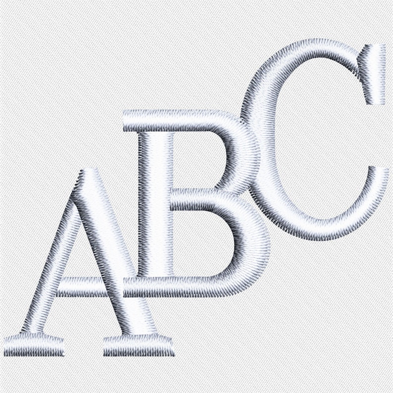 Faux Embroidery White Stitch, Alphabet PNG, Faux Stitch Letters, Alpha ...