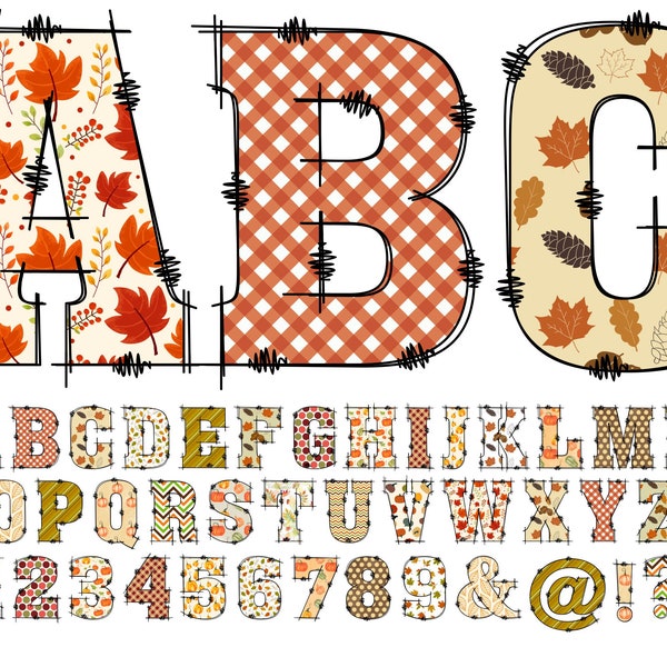 Fall Autumn Alphabet - Etsy