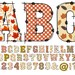 Fall Autumn Clipart Alphabet PNG, Doodle Alphabet, Transparent PNG ...