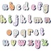 Retro Spring Alphabet PNG, Alphabet Clip Art, Doodle Flowers, Doodle ...