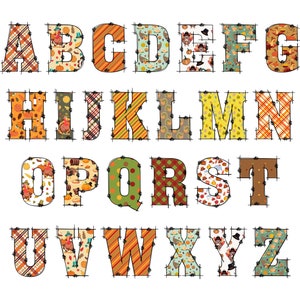 Thanksgiving Clipart Alphabet PNG, Doodle Alphabet, Transparent, Doodle ...