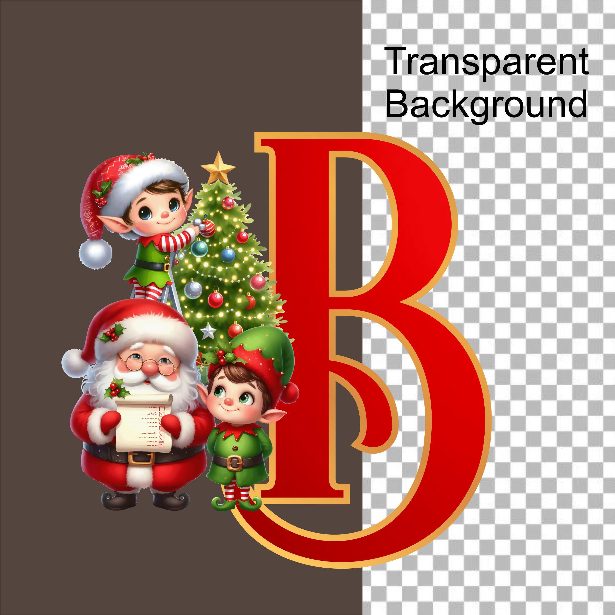 Christmas Santa Alphabet PNG, Christmas Letters, Clip Art, Transparent ...
