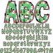 Pink Christmas Alphabet PNG, Christmas Letters, Christmas Doodle, PNG ...