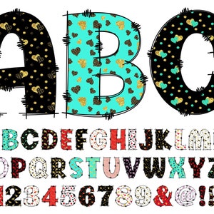 Valentine's Day Letters PNG, Love Alphabet Clip Art, PNG, Doodle ...