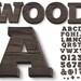 3D Wood PNG Letters, Transparent Background, Wooden Alphabet Clip Art ...