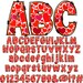 Valentine's Day Alphabet PNG, Valentines Letters, Valentines Doodle ...