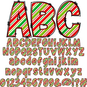 Christmas Alphabet PNG, Merry Christmas, Christmas Letters, Alpha ...