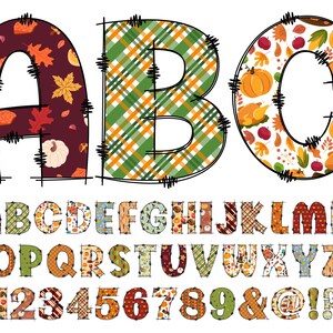 Thanksgiving Clipart Alphabet PNG, Watercolor Alphabet Clip Art, Doodle ...
