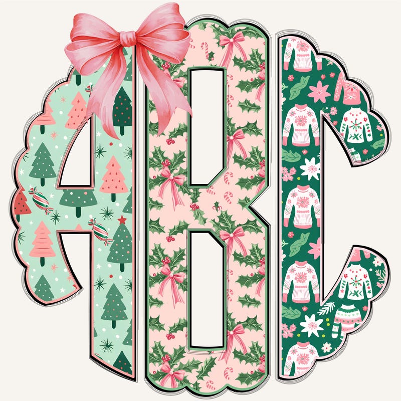 Plaid Monogram Sweater - Etsy