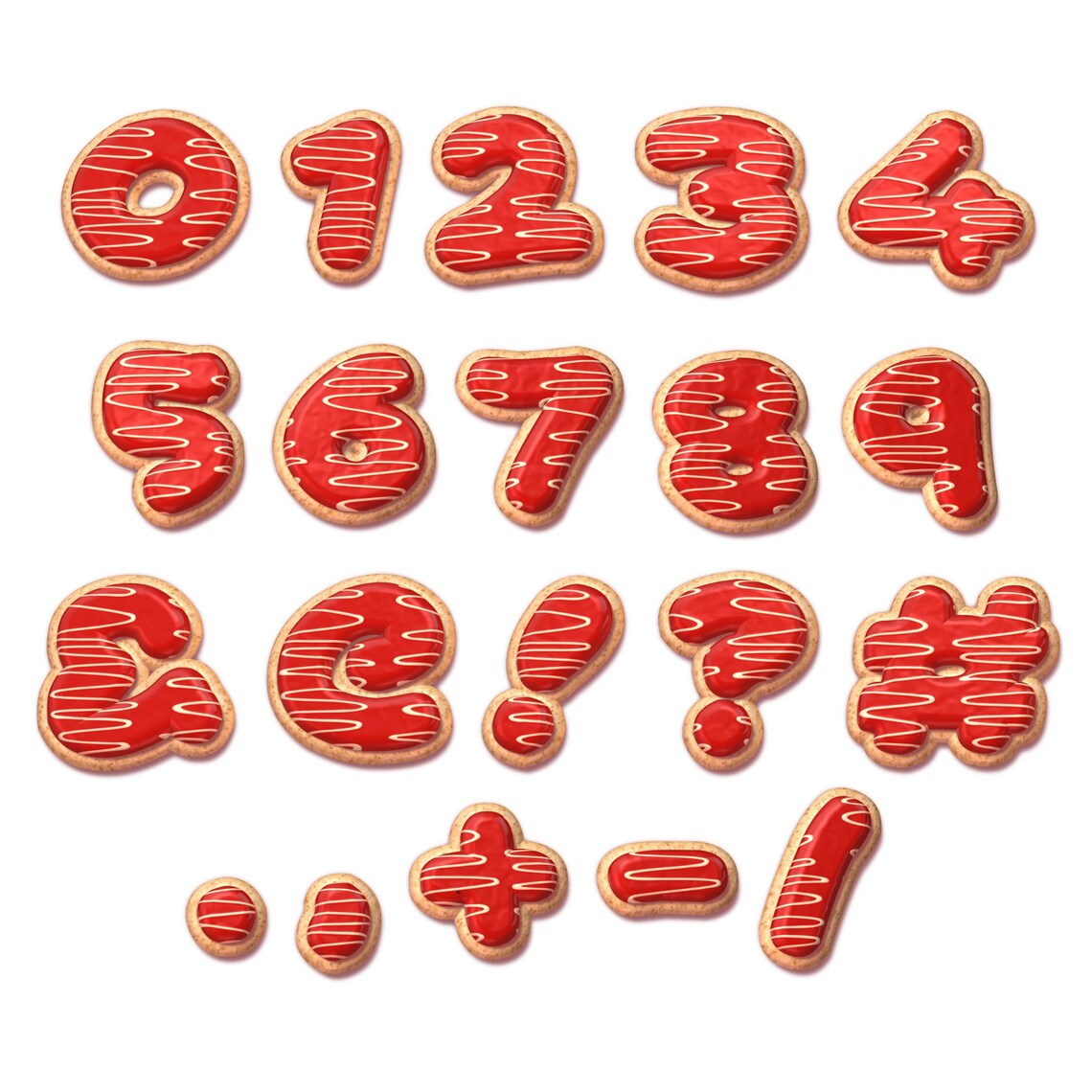 Cookies 3D Letters PNG Cookies Alphabet Clip Art PNG Candy | Etsy