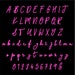 Neon Glow Effect Alphabet PNG Clip Art Letters Script Font Instant ...