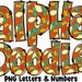 Fall Autumn Letters & Numbers PNG, Alpha Doodle, PNG Letters, Fall ...