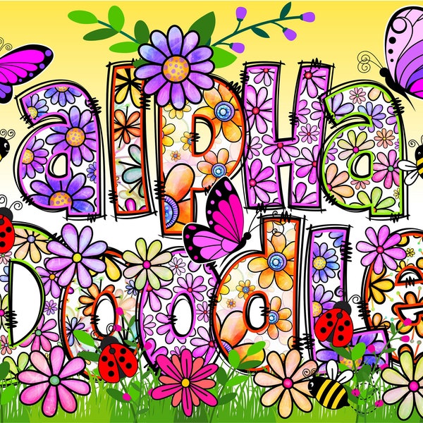 Doodle Alpha - Etsy