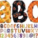 Halloween Clipart Letters PNG, Doodle Alphabet Clip Art, Transparent ...