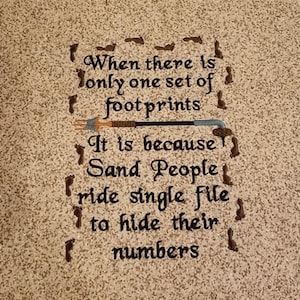 Single File Sand People Embroidery Art - Etsy