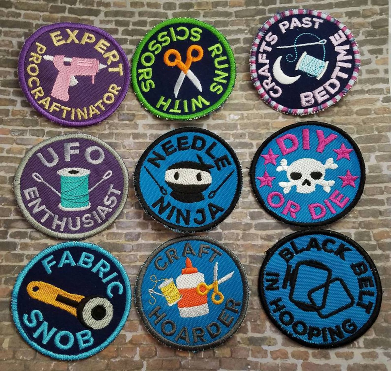 Small Crafty Sewing Patches - Etsy