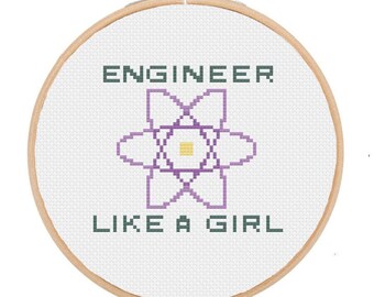 Atom Cross Stitch | Etsy