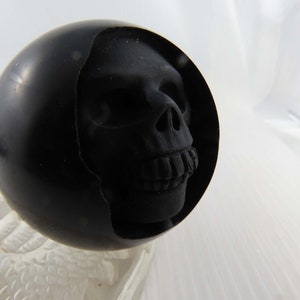 2 SKULL in POOL CUE Ball Hand Carved Skull Inside No. - Etsy