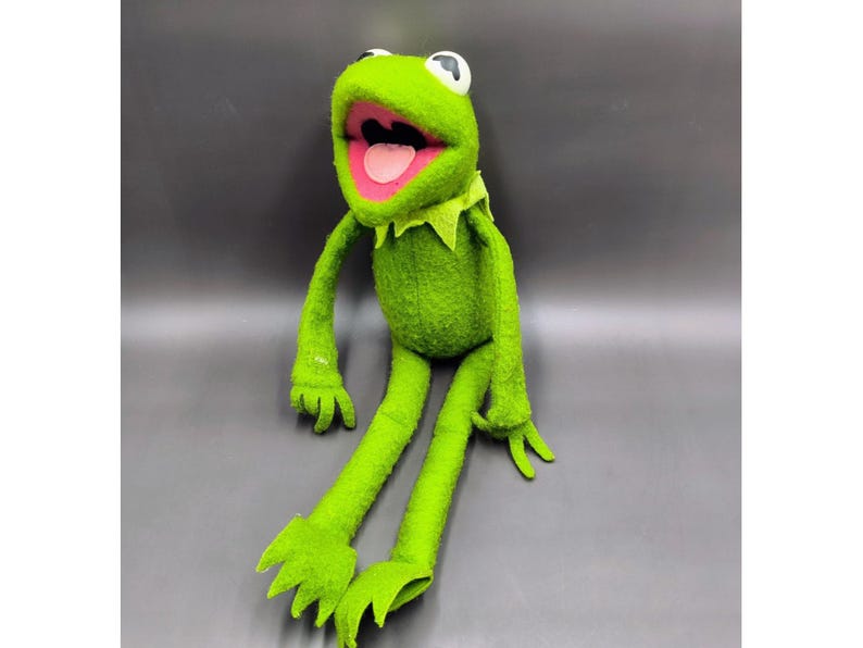 Muppets Kermit Plush Stuffed Animal Doll 850 Fisher Price Vintage 1976 ...