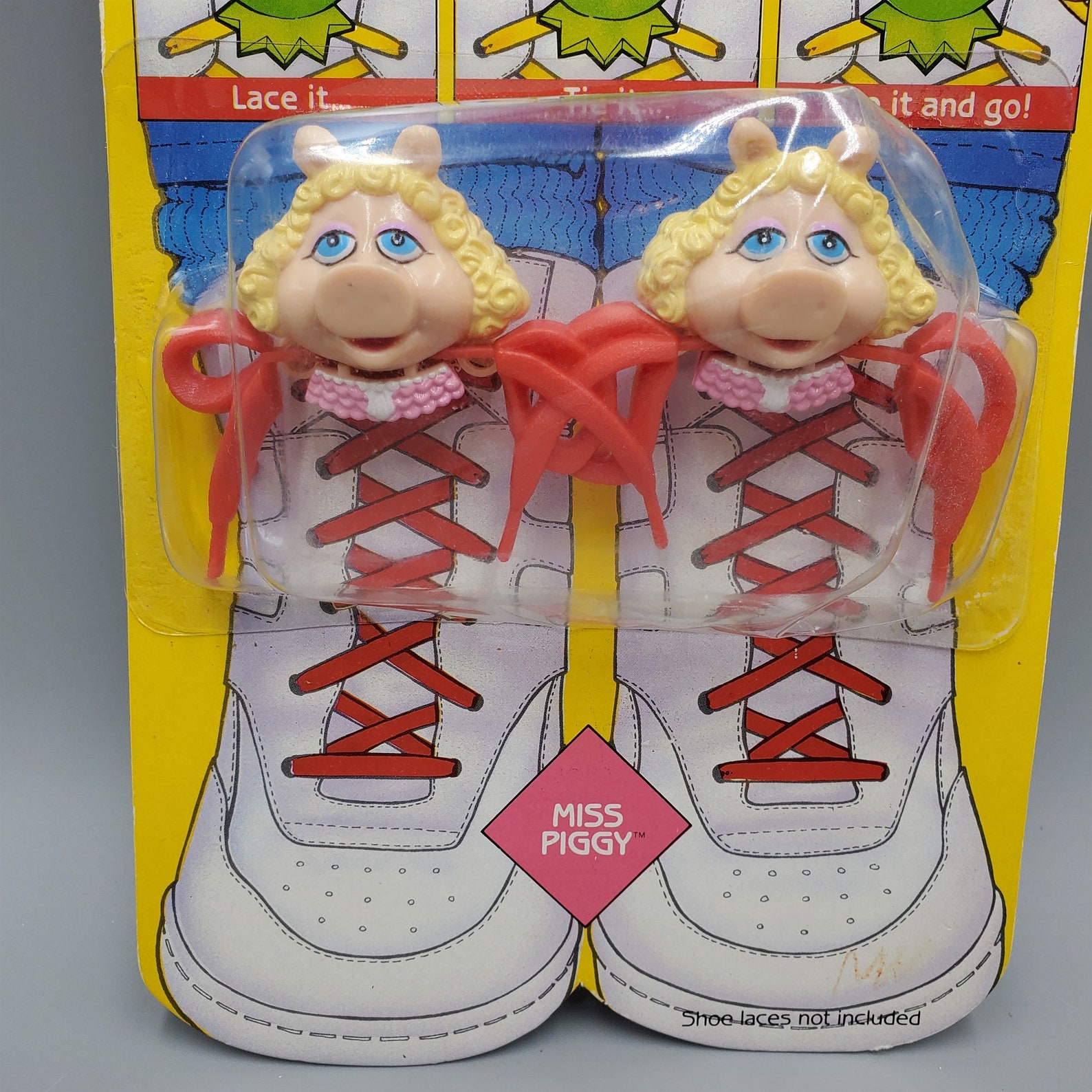 Muppets Miss Piggy Bow Biters for Shoelaces Vintage - Etsy