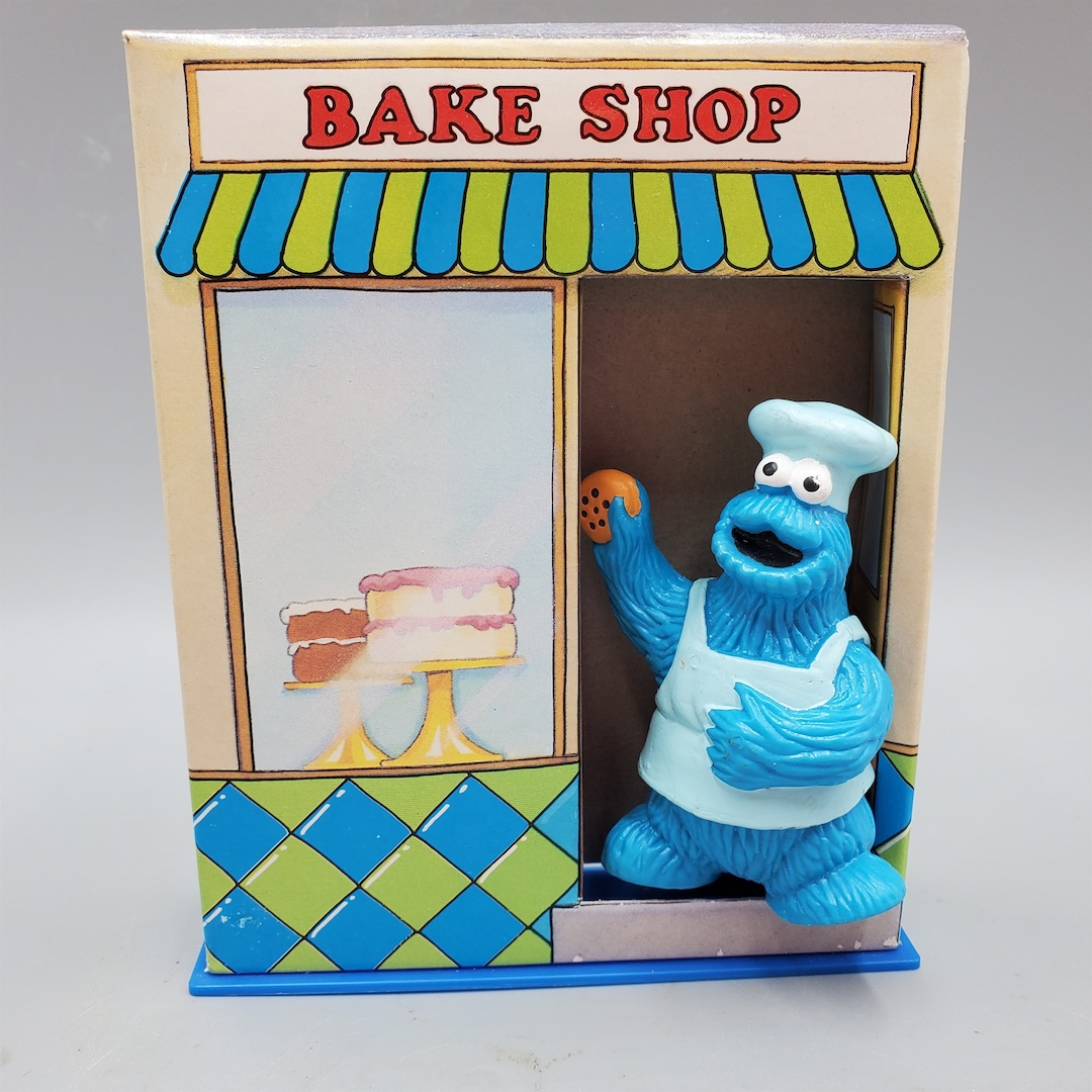 Cookie Monster Bake Shop Pvc Figure Collectible Playhouse Sesame Street ...