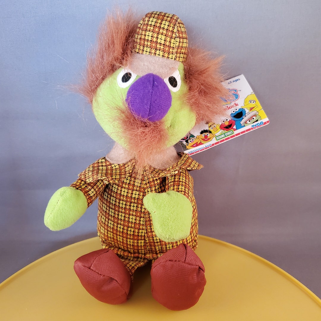 Sherlock Hemlock Plush Bean Bag Doll Sesame Street Detective 8 - Etsy