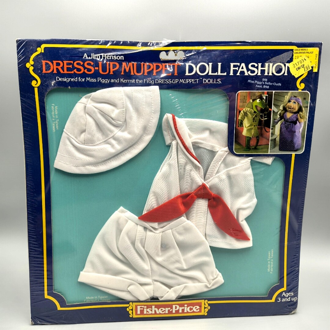 Muppet Miss Piggy Sailor Suit Doll Clothes Outfit for Dress up Doll ...