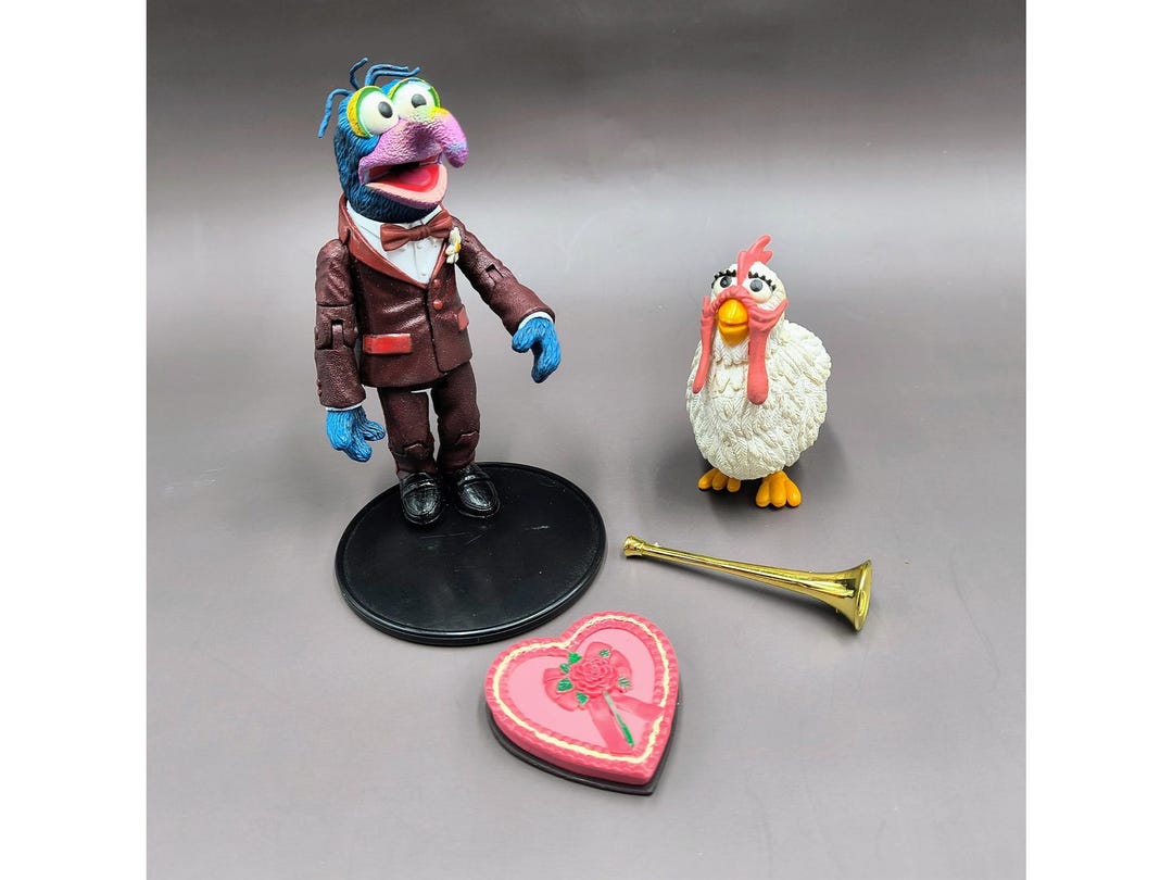 Muppets Gonzo Camilla Chicken Action Figure Playset Palisades Loose ...