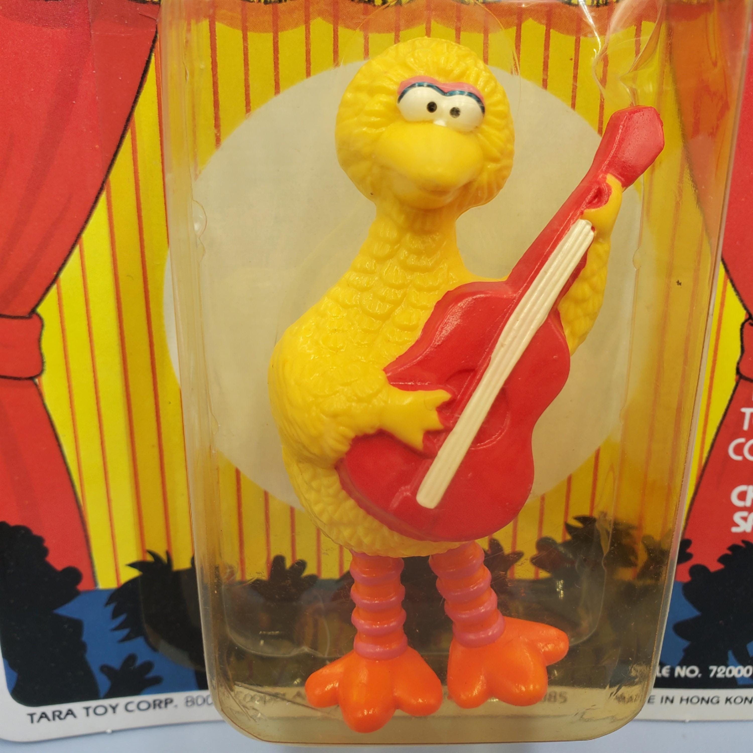Sesame Street Big Bird Pvc Figure With Red Guitar Tara Toy 3 Inch - Etsy