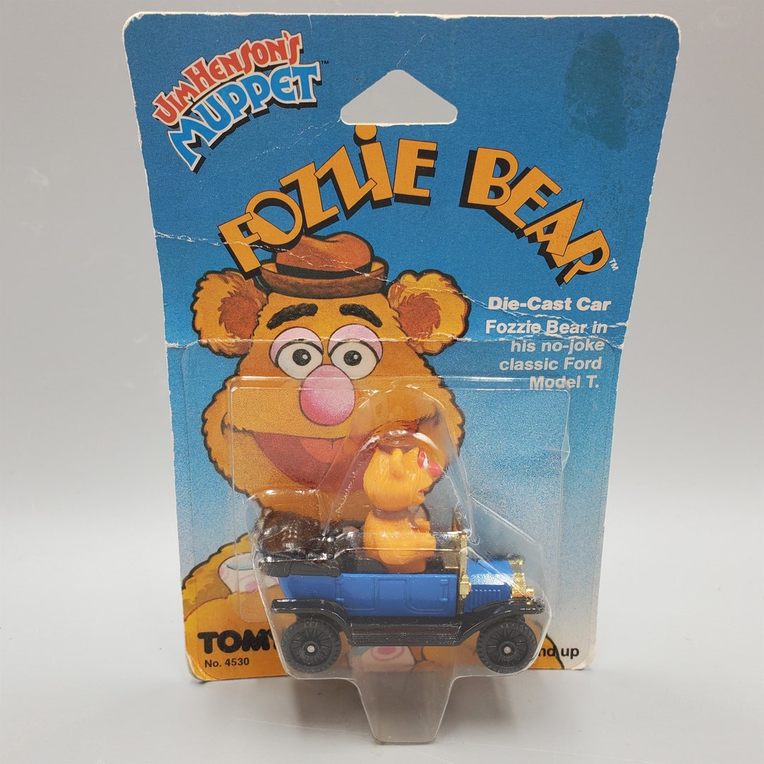 Vintage Fozzie Bear in Ford Model T Diecast Car Muppets Tomy 1983 - Etsy
