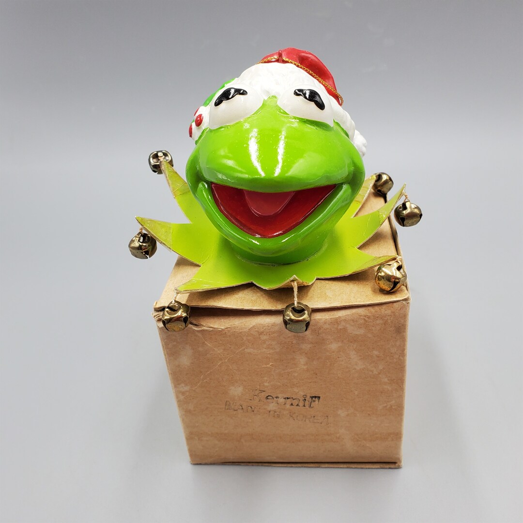 Muppets Kermit Frog Christmas Bells Ornament Sigma Tastesetter With Box ...