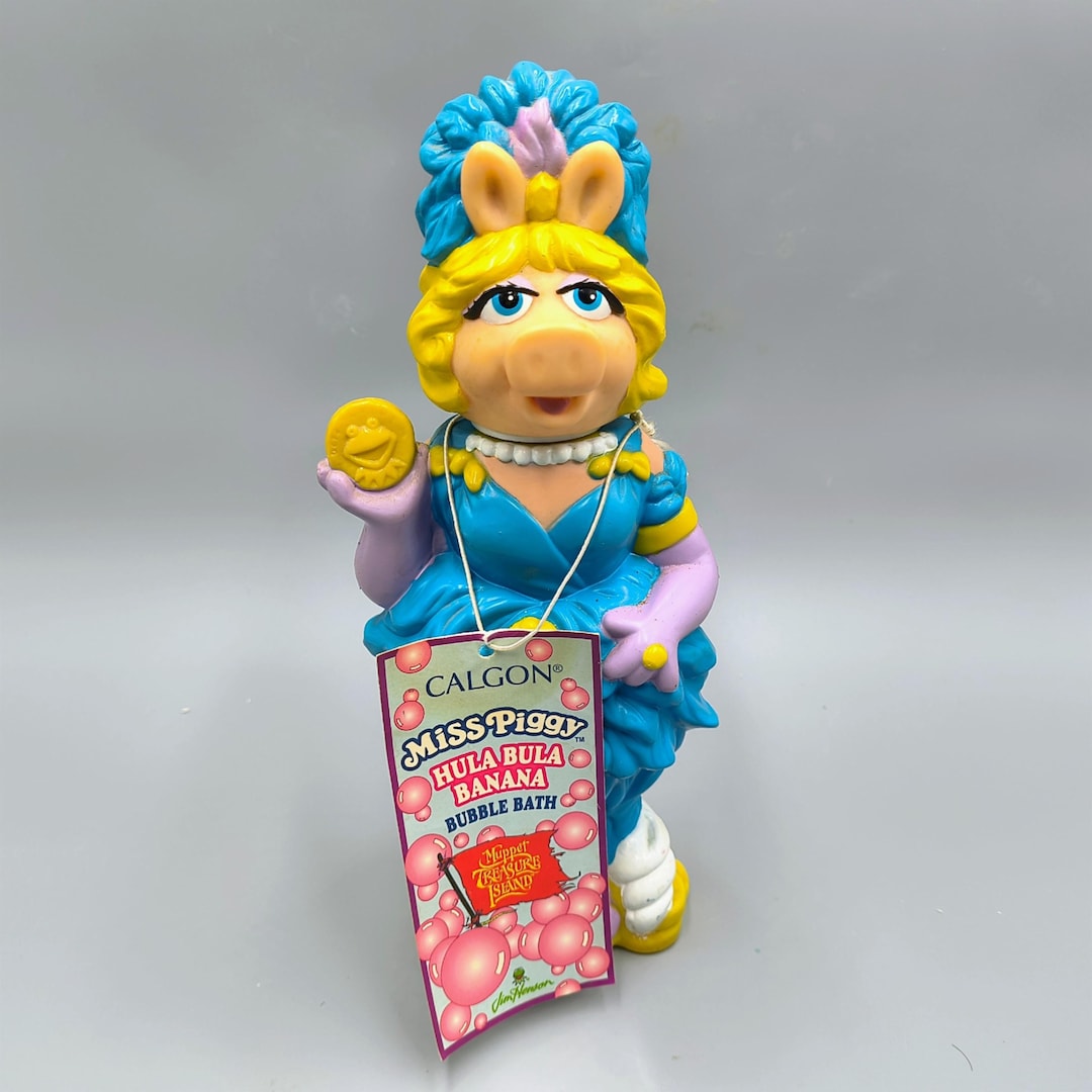 Muppets Miss Piggy Hula Bula Banana Bubble Bath Soakie Calgon Treasure ...